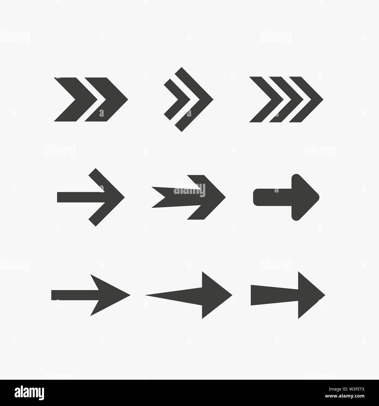 Flat arrow hi-res stock photography and images - Alamy