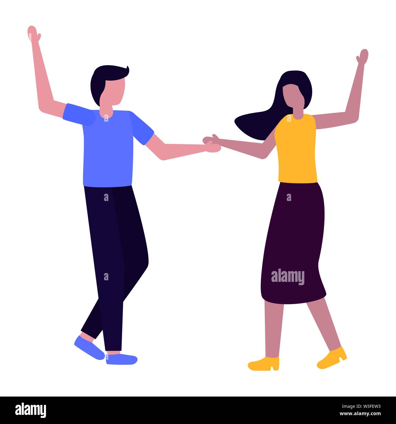 couple romantic love flat design Stock Vector Image & Art - Alamy