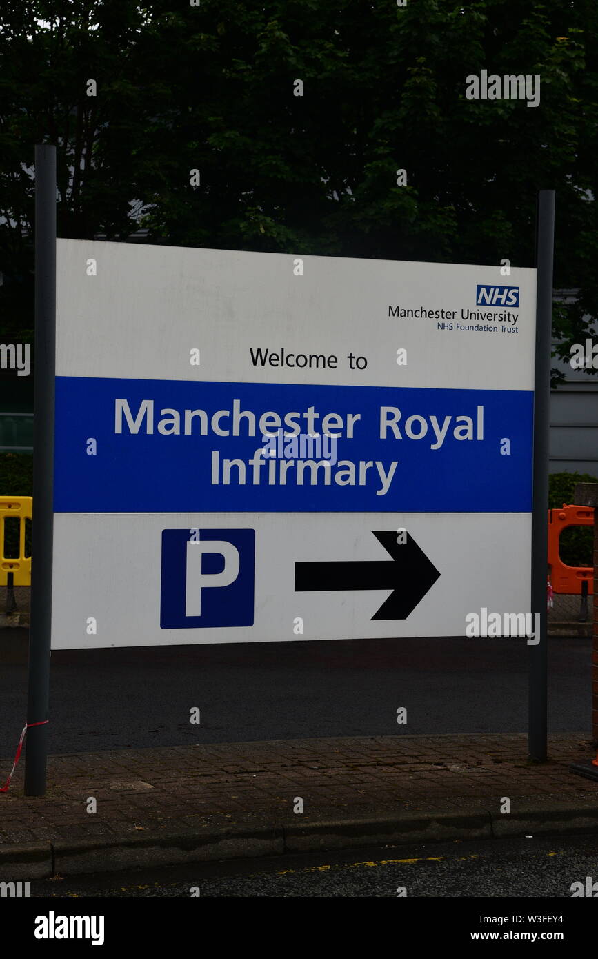 Manchester royal infirmary signage hi-res stock photography and images ...