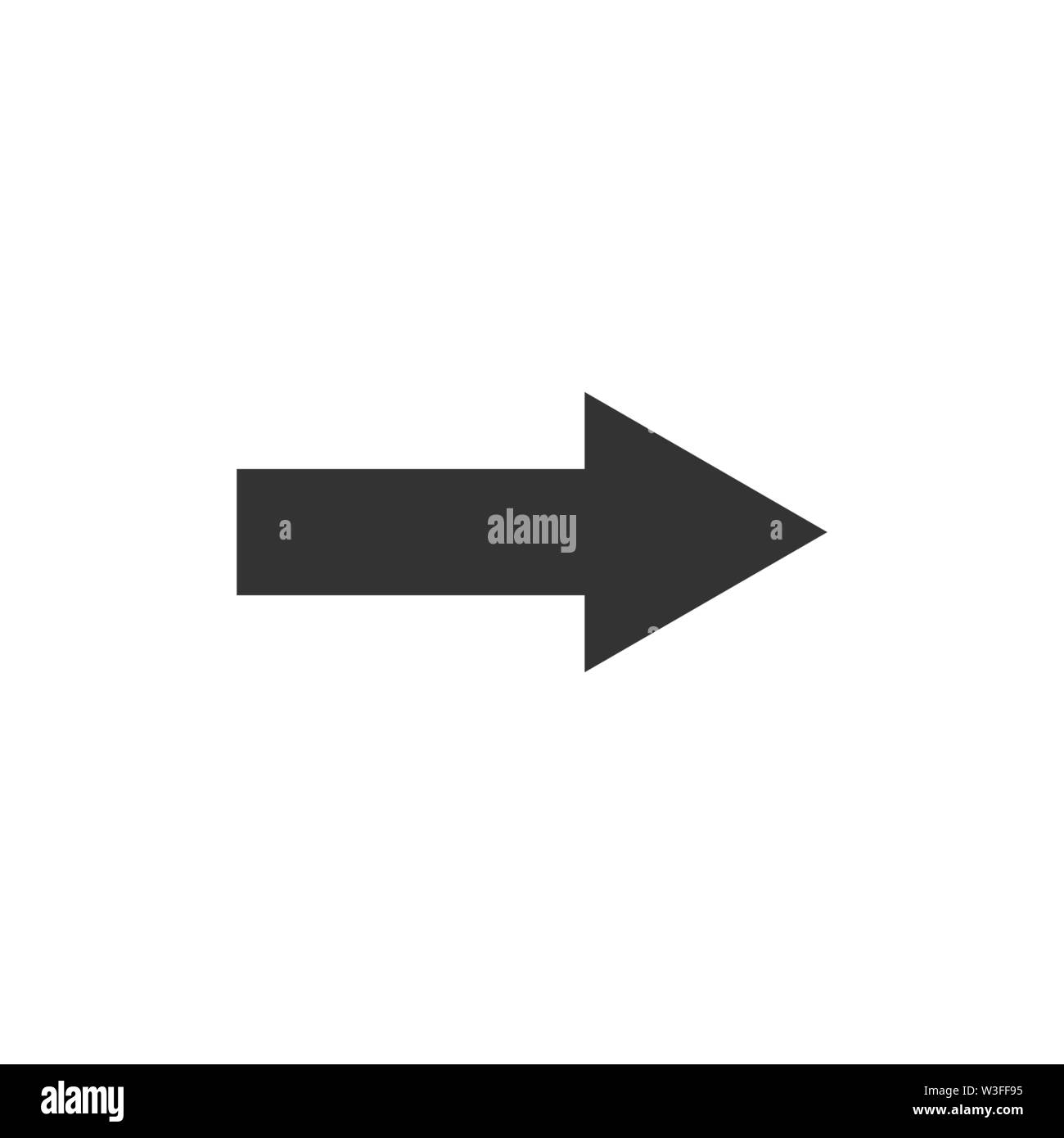 Arrow, forward icon. Vector illustration, flat design Stock Vector ...