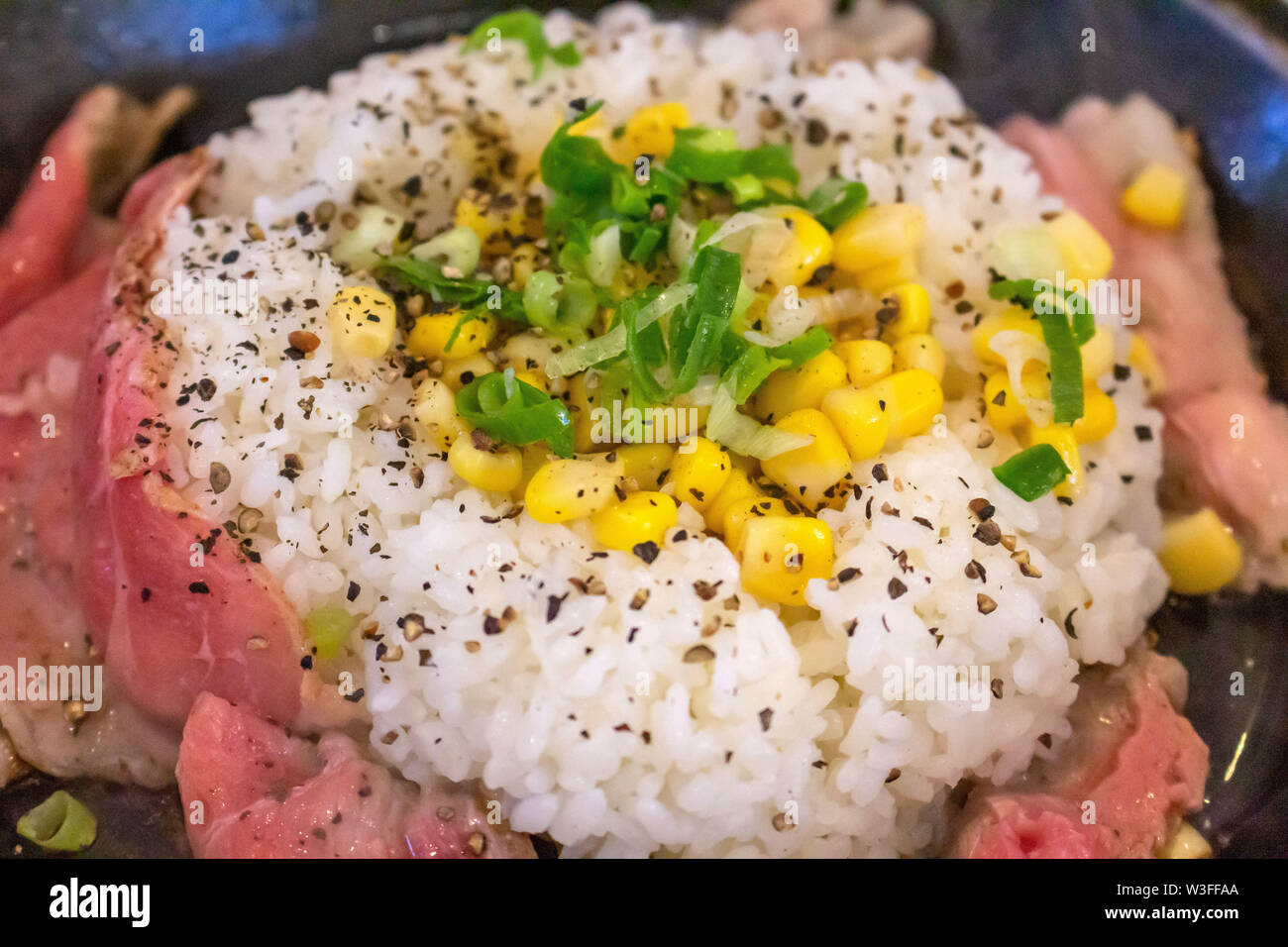 Beef Pepper Rice at Pepper Lunch restaurant Stock Photo - Alamy