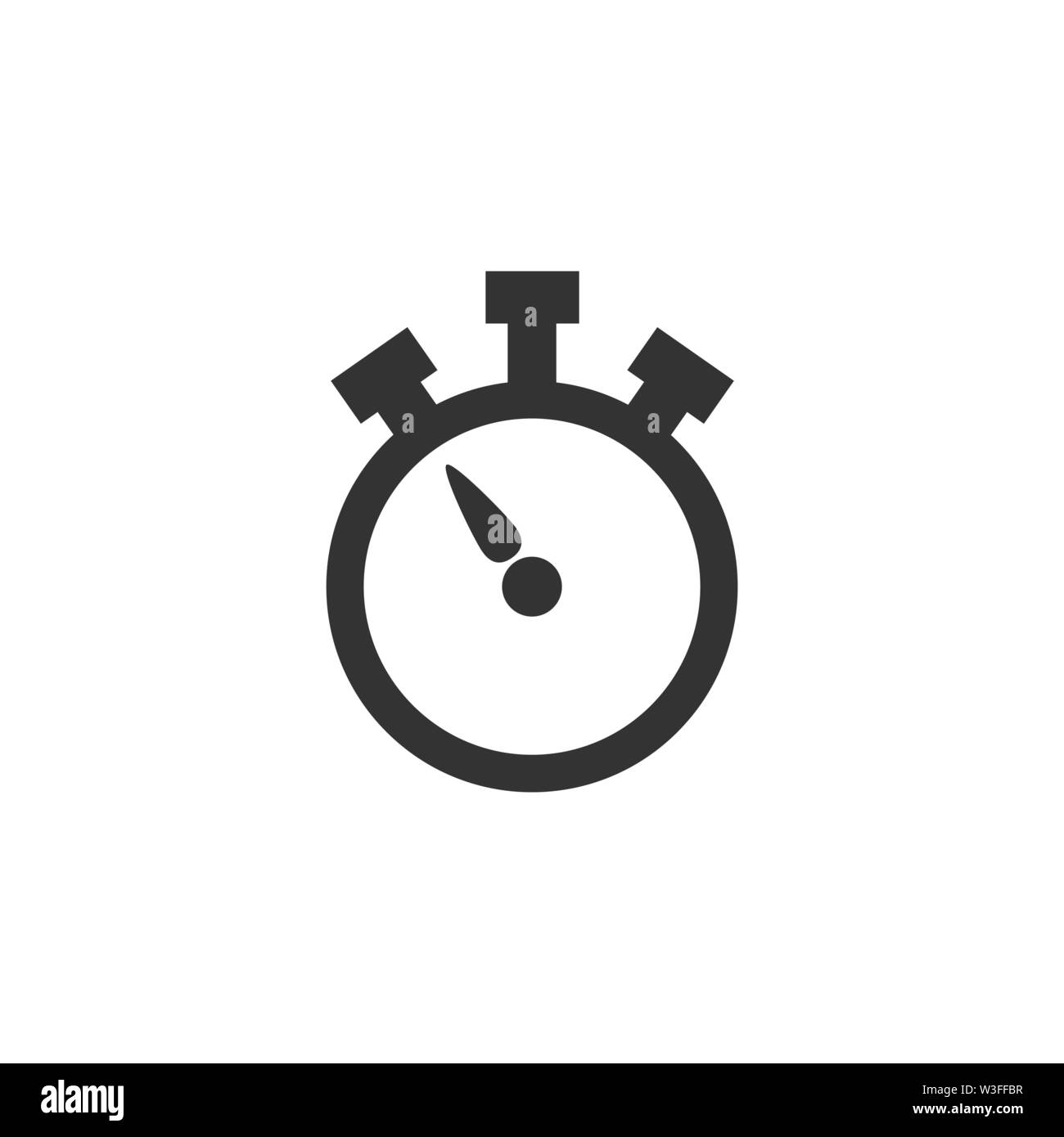 Timer, clock, time, icon. Vector illustration, flat design Stock Vector ...