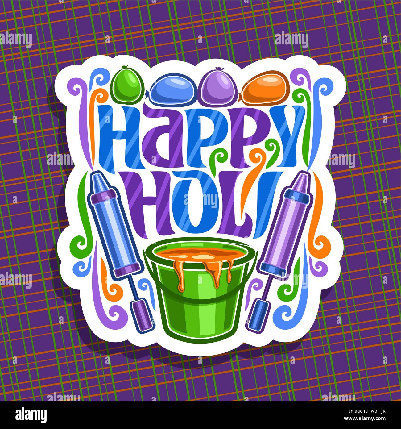 Vector logo for Indian Holi Festival Stock Vector Image & Art - Alamy