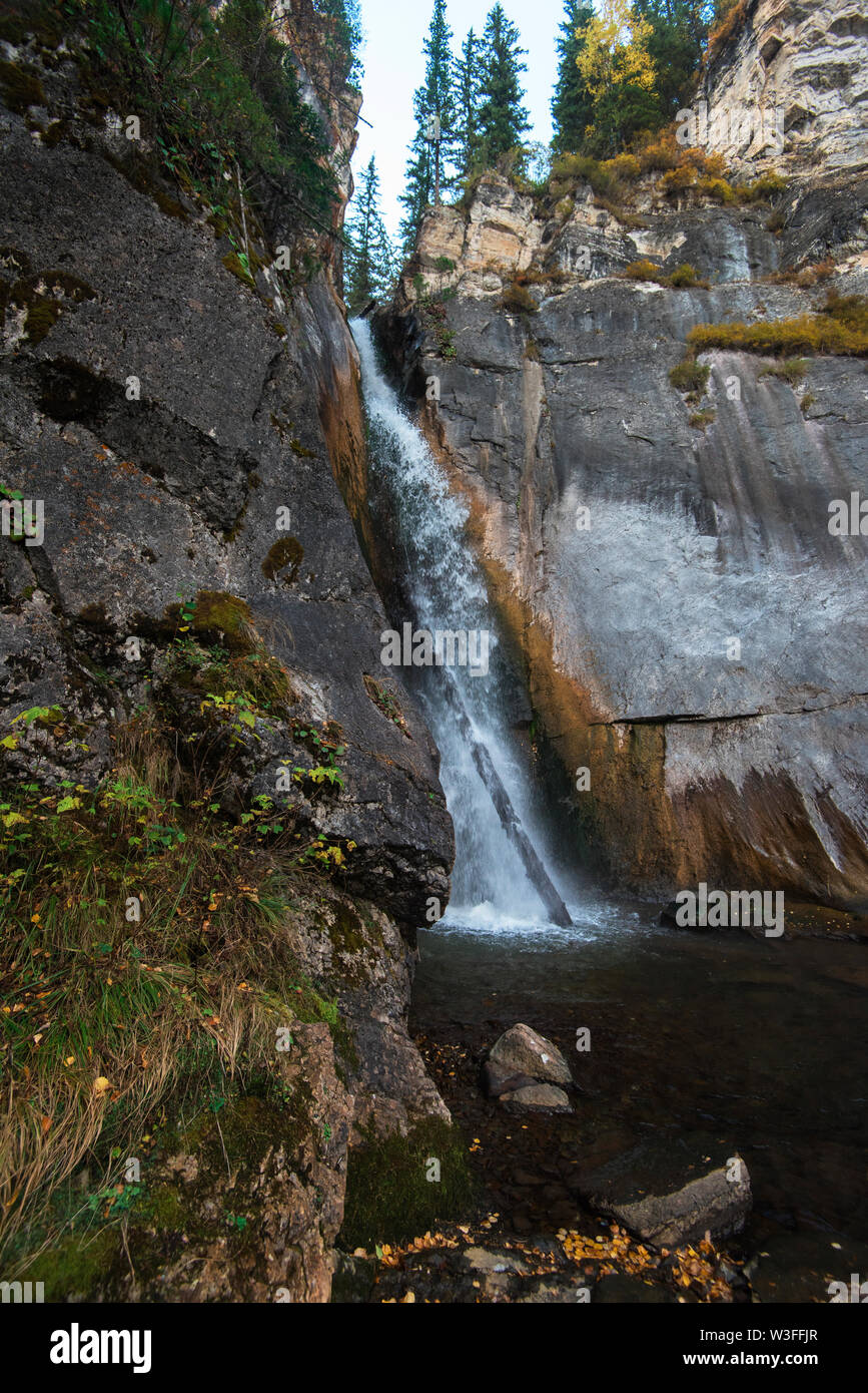 Waterfall on river Shinok Stock Photo - Alamy