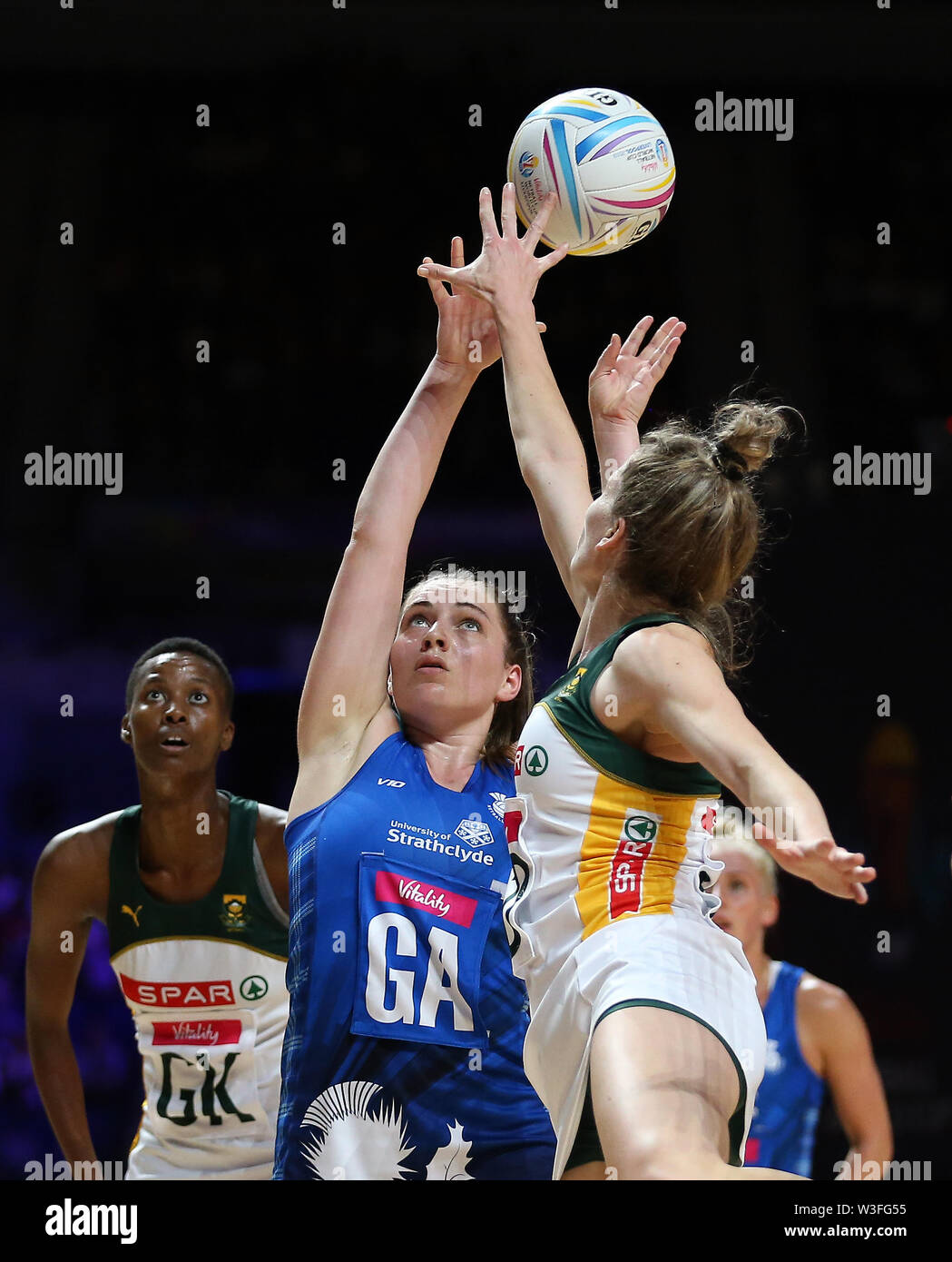 South Africa's Karla Pretorius (right) in action against Scotland's ...