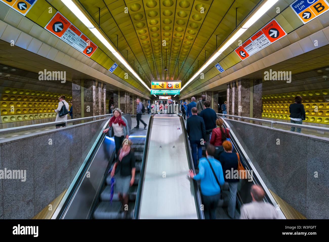 Metro, Prague, Czech Republic, Europe Stock Photo - Alamy