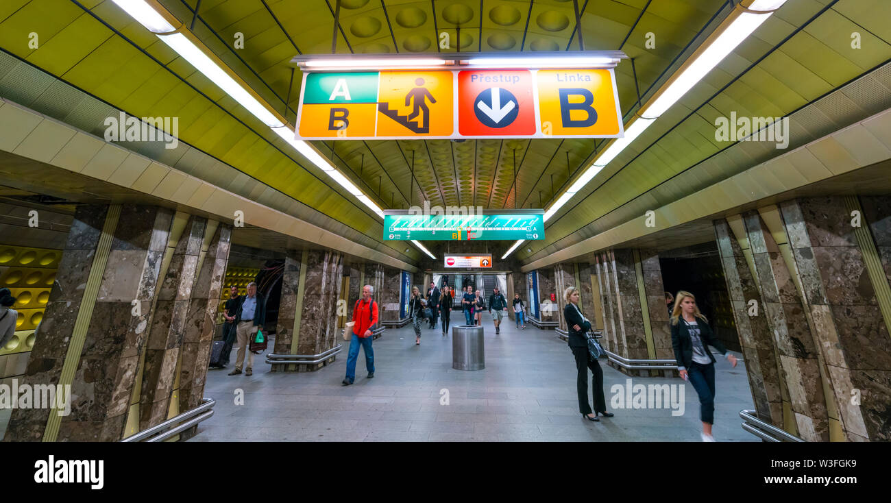 Metro, Prague, Czech Republic, Europe Stock Photo - Alamy