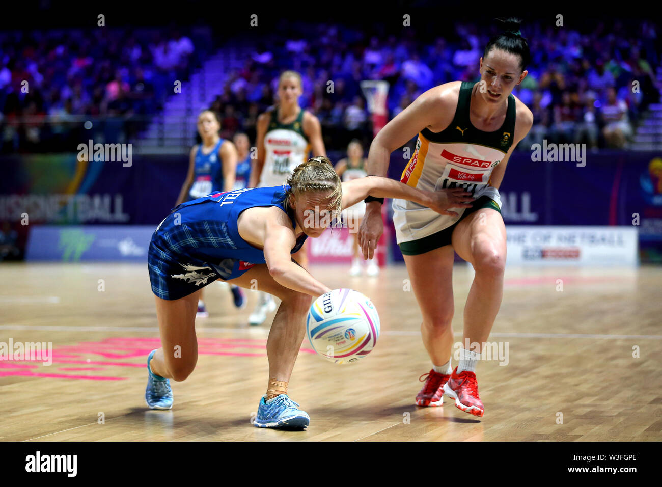 Scotland's Claire Maxwell (left) and South Africa's Shadine Van Der ...