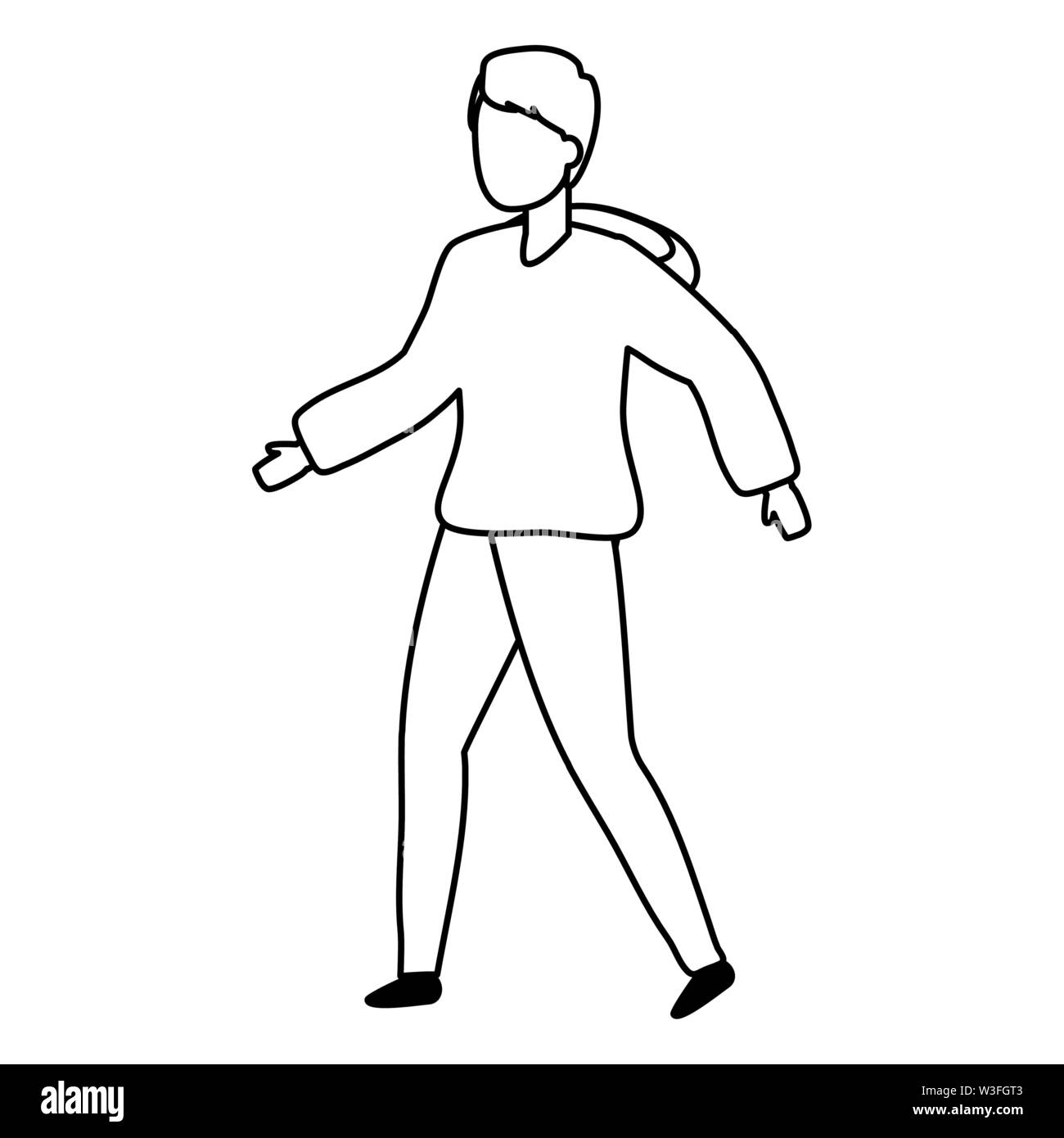 Man with arms up Stock Vector Images - Alamy
