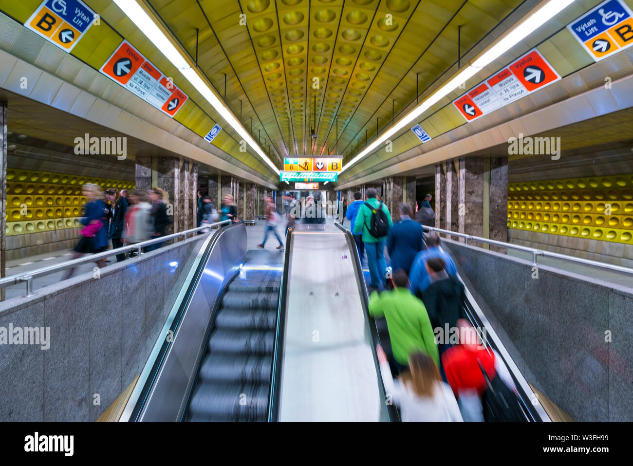 Metro, Prague, Czech Republic, Europe Stock Photo - Alamy