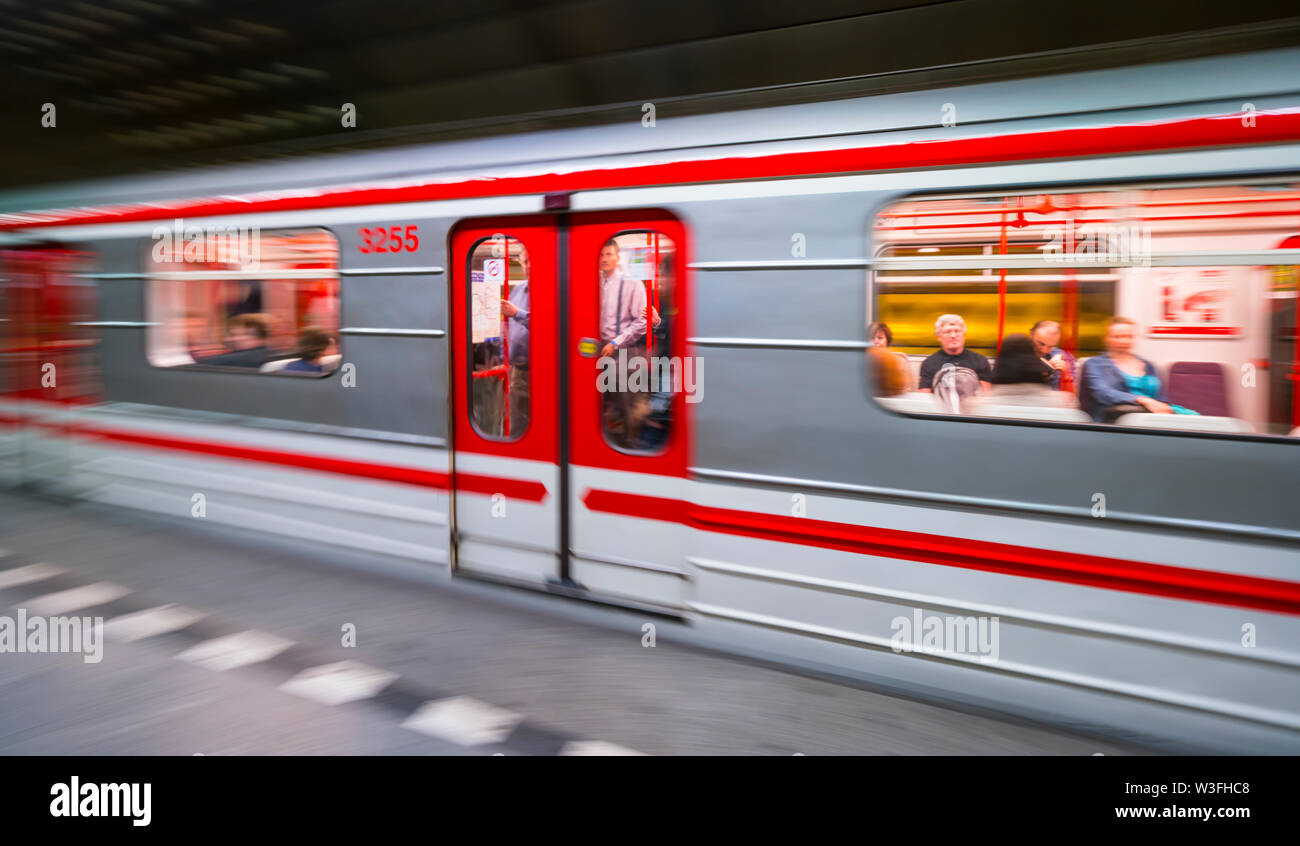Metro, Prague, Czech Republic, Europe Stock Photo - Alamy