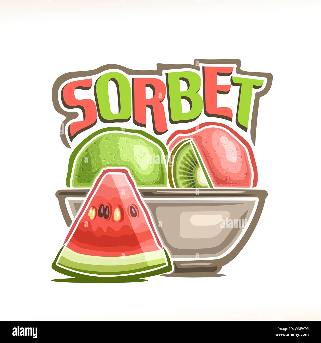 Homemade natural fruit cold Stock Vector Images - Alamy