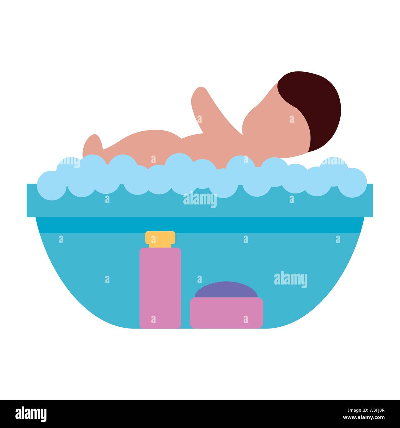 Child washing face Cut Out Stock Images & Pictures - Alamy