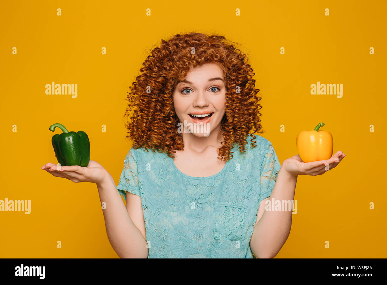 Surprised fresh products in hi-res stock photography and images - Alamy