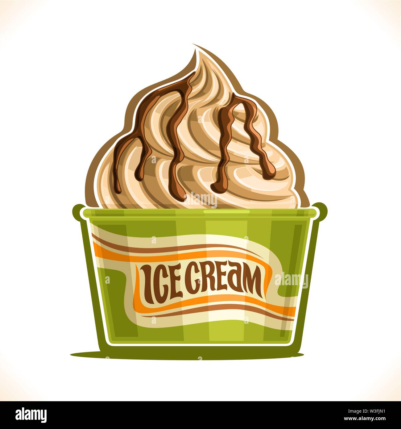 Vanilla Soft Serve Ice Cream In A Cup