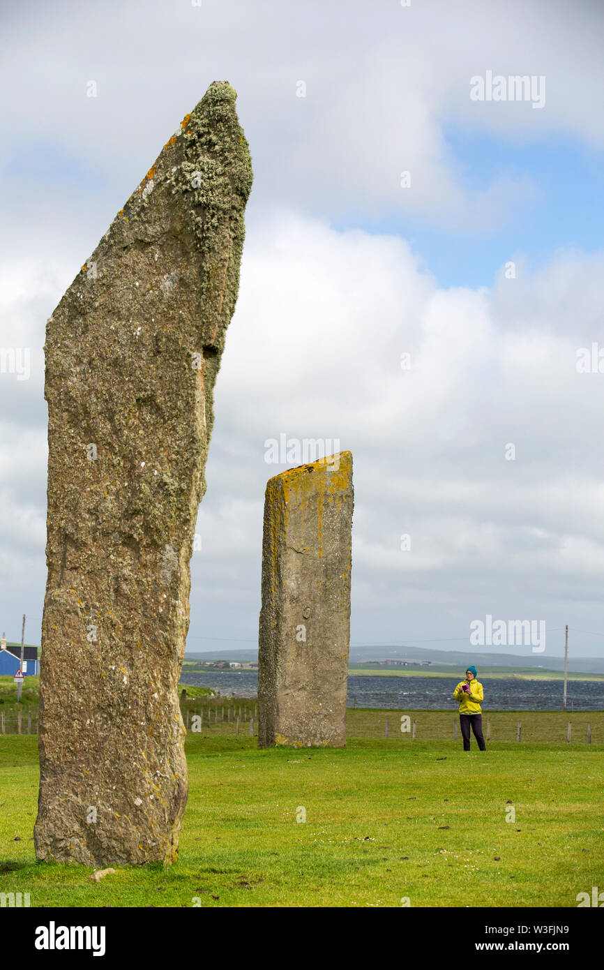 The Stones of Stenness on Mainland Orkney, possibly the oldest Henge ...