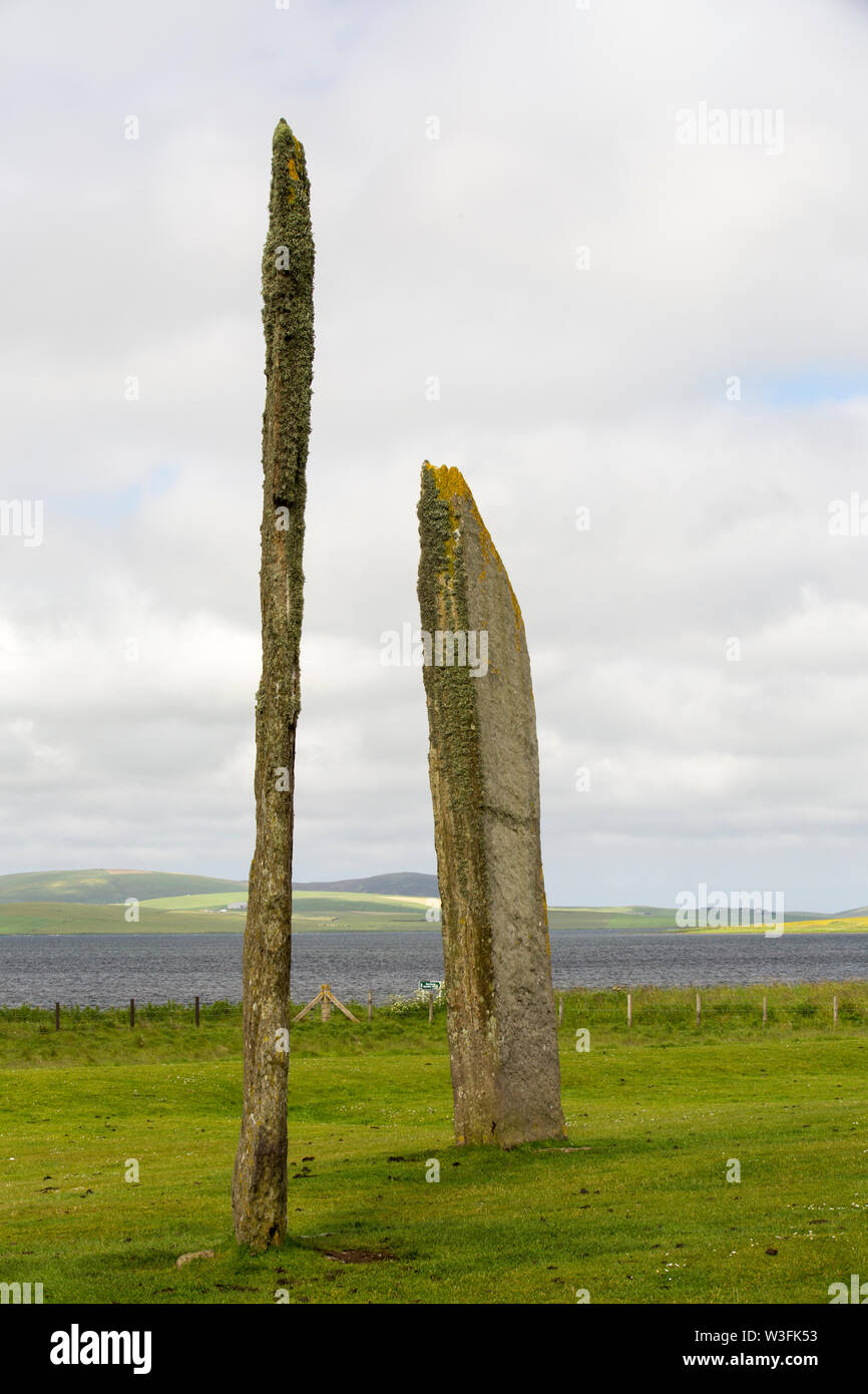 The Stones of Stenness on Mainland Orkney, possibly the oldest Henge ...