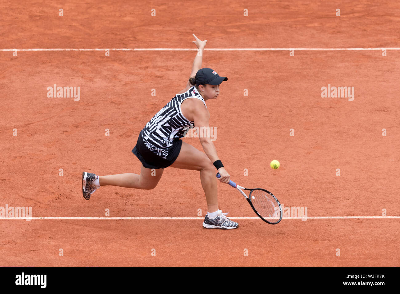 Ashleigh Barty from Australia during day 14 of French Open on June 3 ...