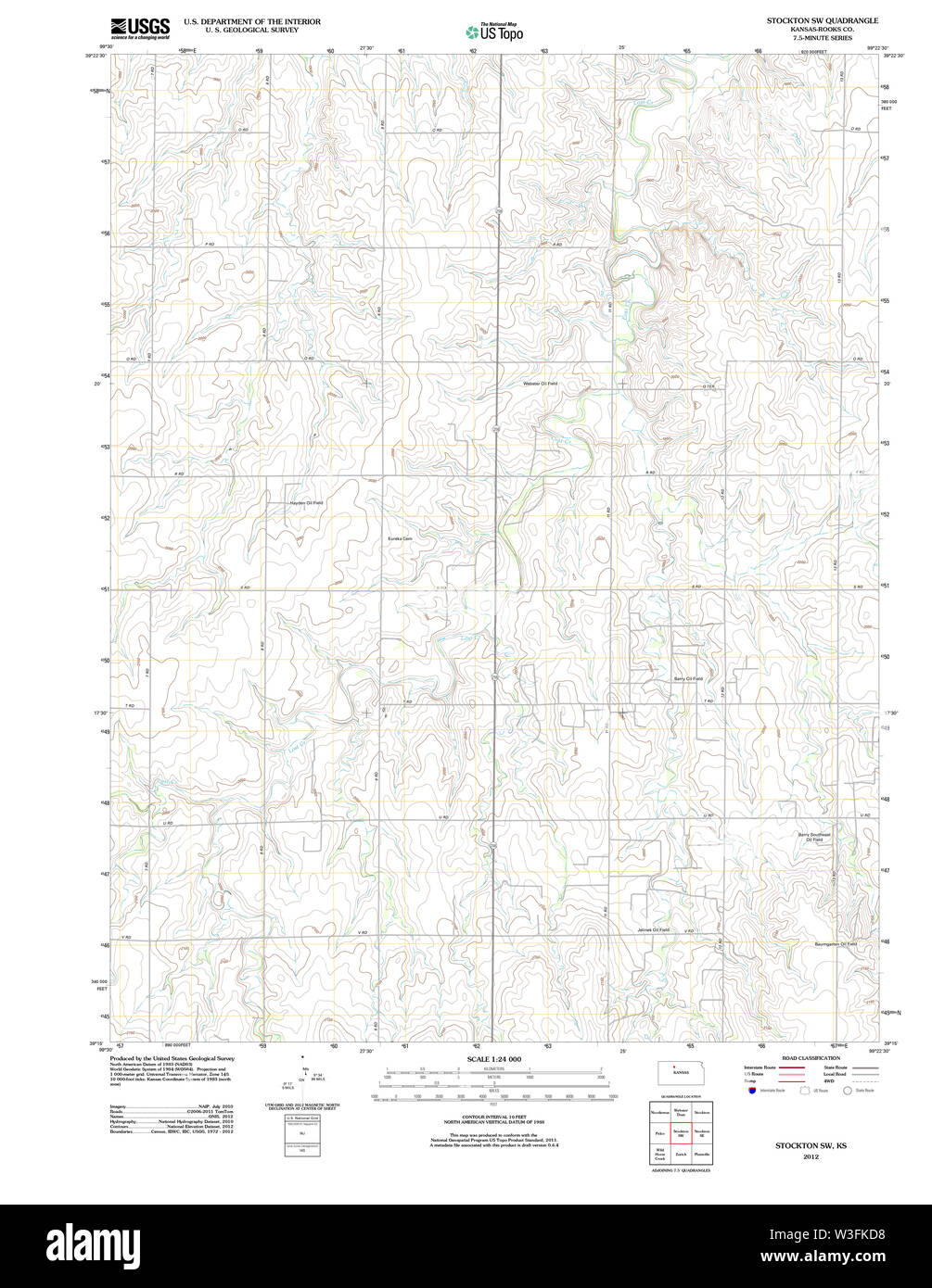 Stockton kansas map hi-res stock photography and images - Alamy