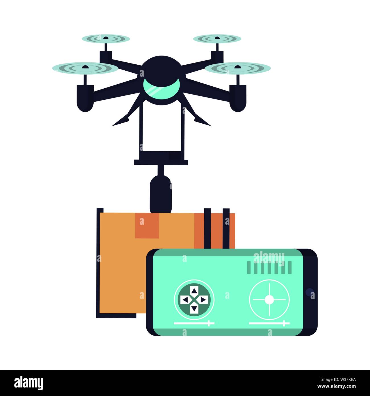air drone remote control cartoon Stock Vector Image & Art - Alamy