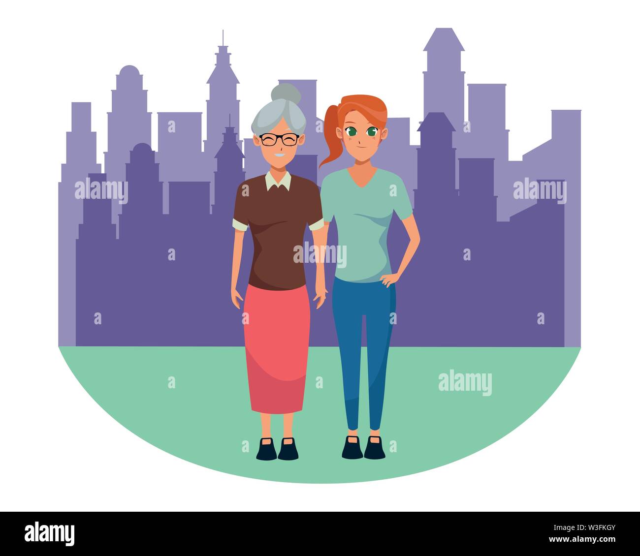 Happy single mom daughter Cut Out Stock Images & Pictures - Alamy