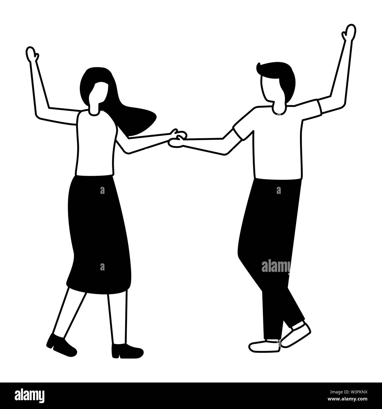 couple romantic love flat design Stock Vector Image & Art - Alamy