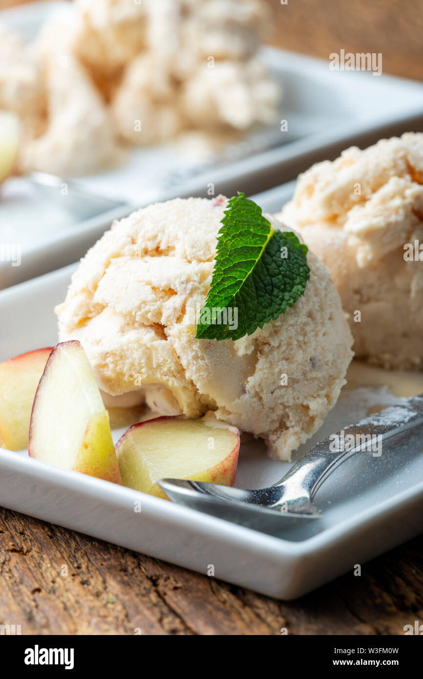closeup of feta salad on dark wood Stock Photo - Alamy