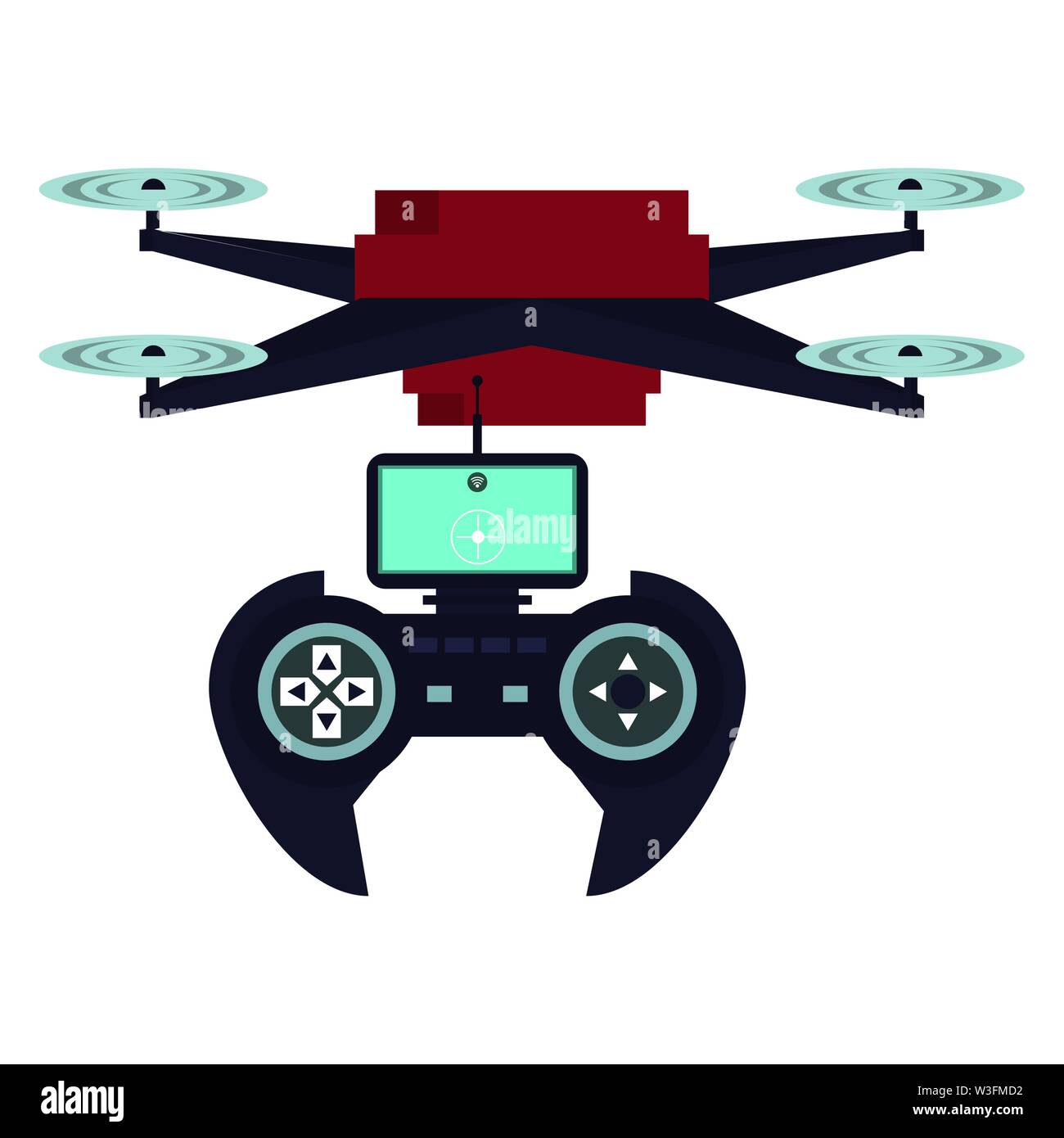 air drone remote control cartoon Stock Vector Image & Art - Alamy