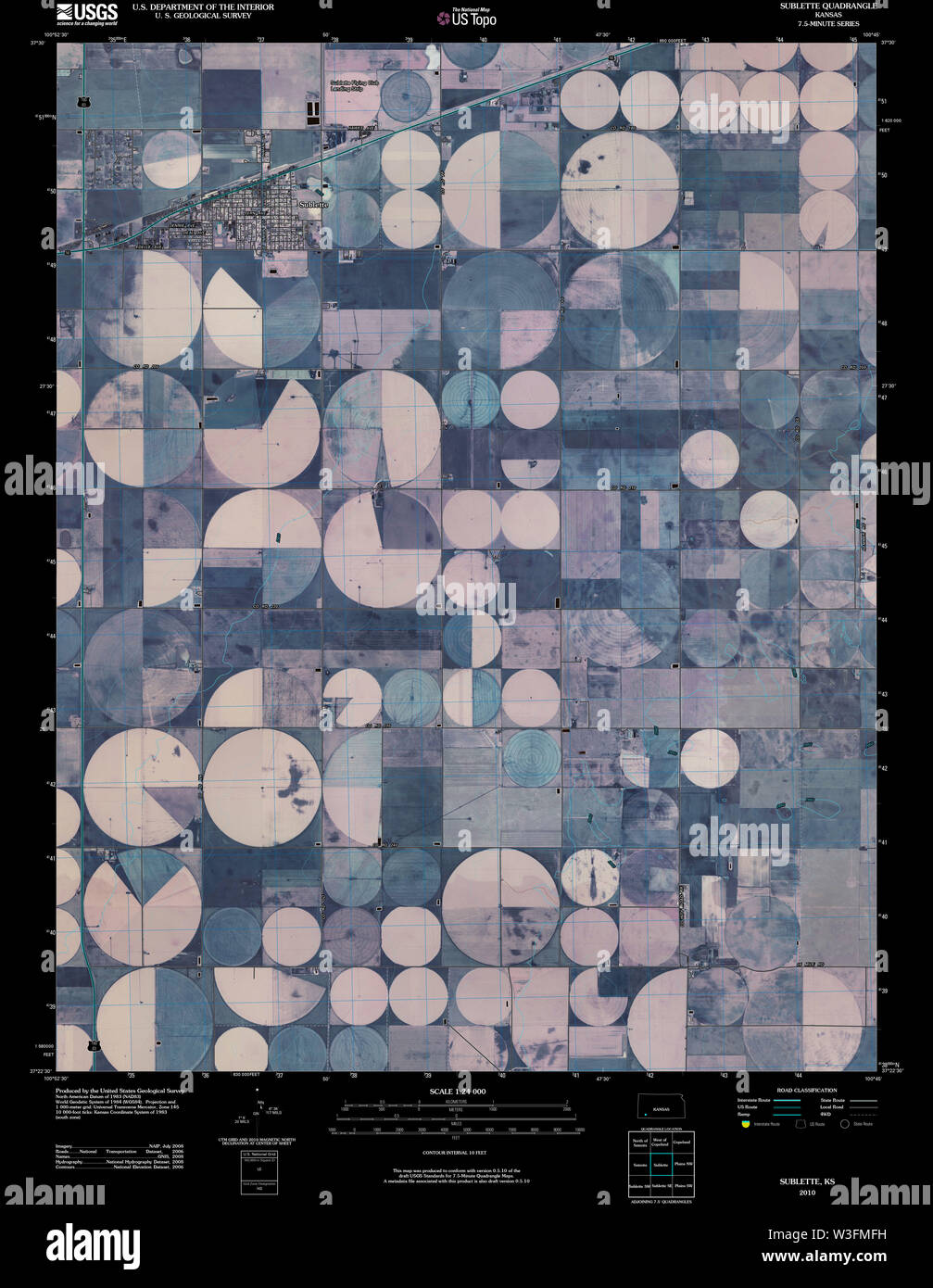 Sublette kansas map hi-res stock photography and images - Alamy