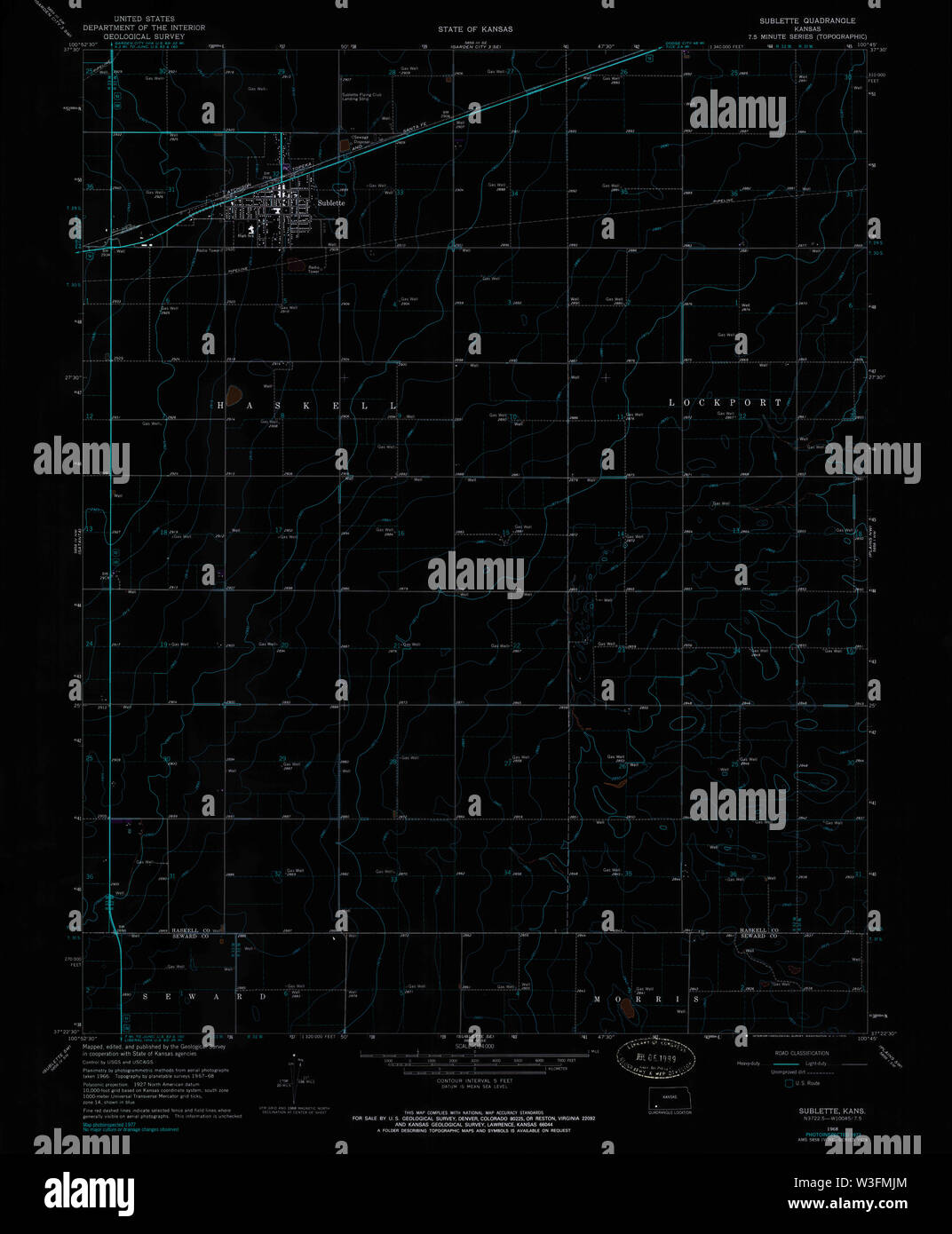 Map of sublette hi-res stock photography and images - Alamy
