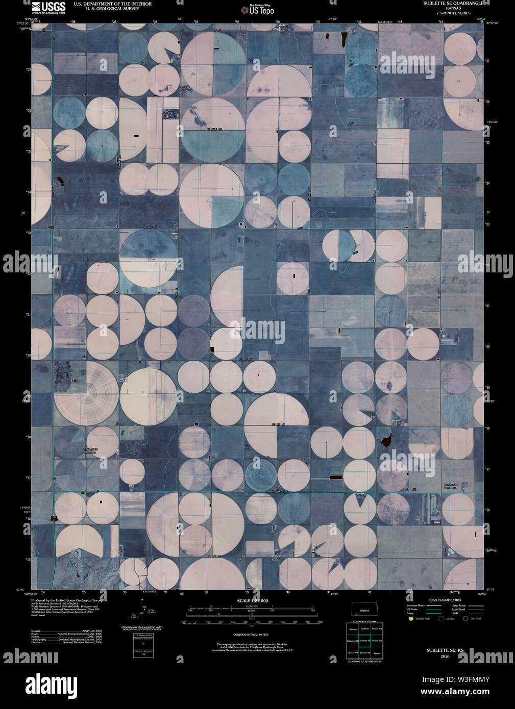 Map of sublette hi-res stock photography and images - Alamy