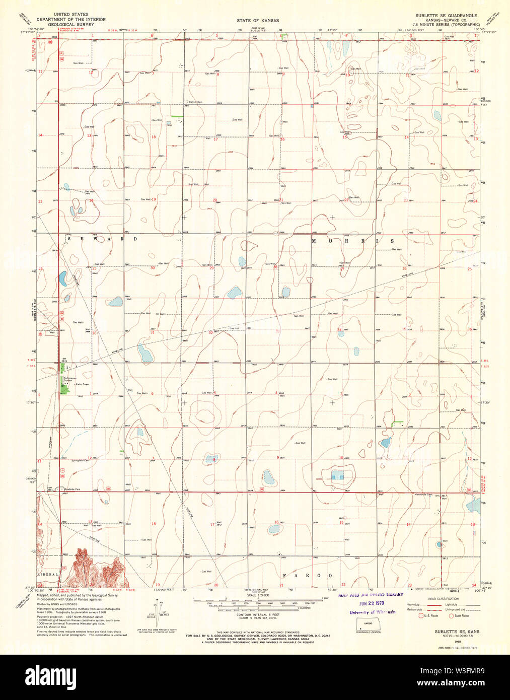 Map of sublette hi-res stock photography and images - Alamy
