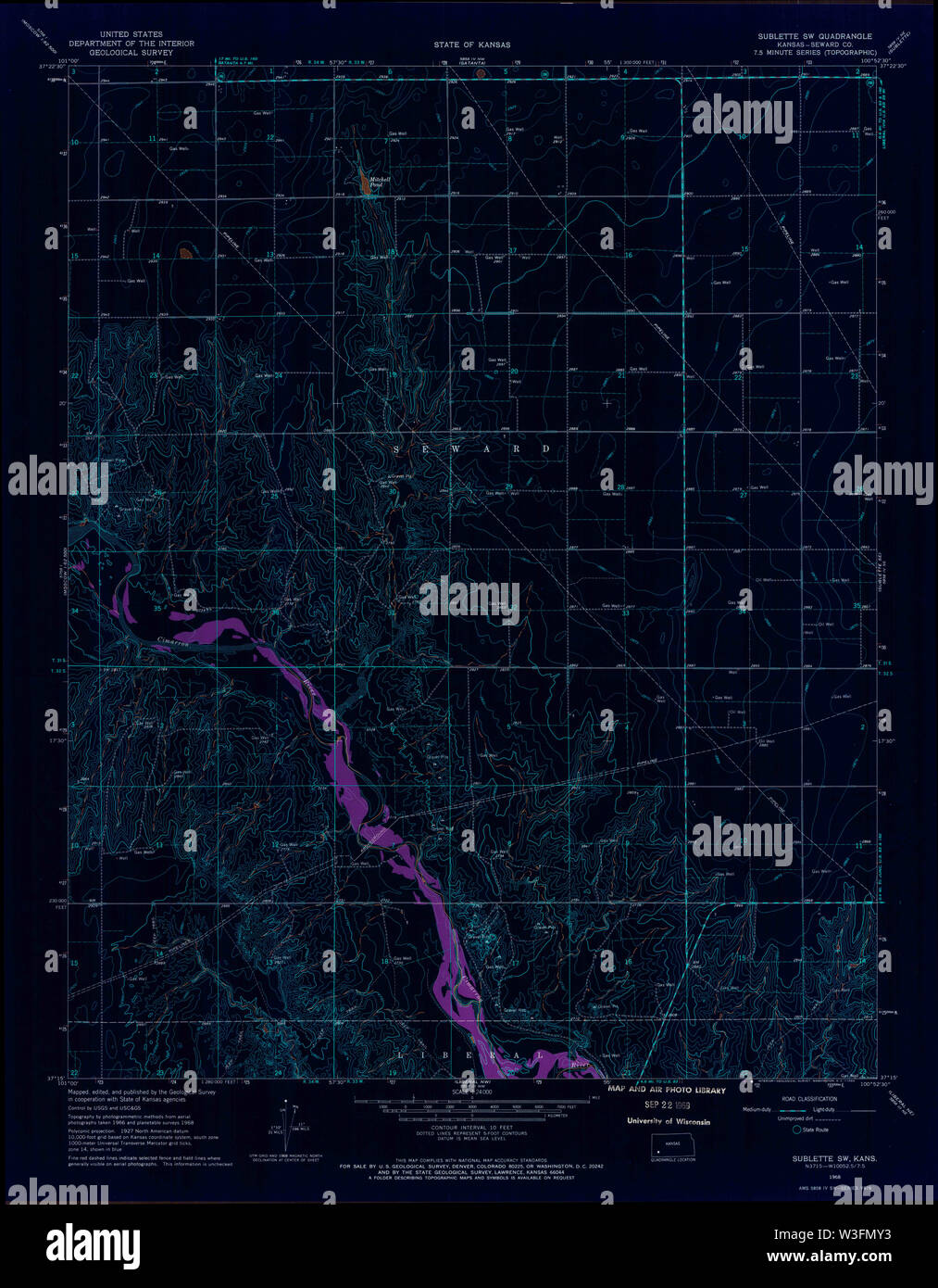 Map of sublette hi-res stock photography and images - Alamy