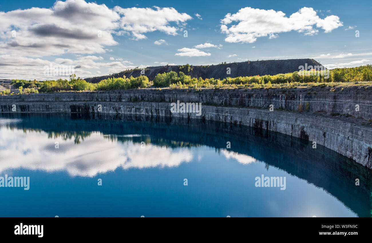 Marmora mine marmora Ontario Canada showing beautiful rock strata with ...