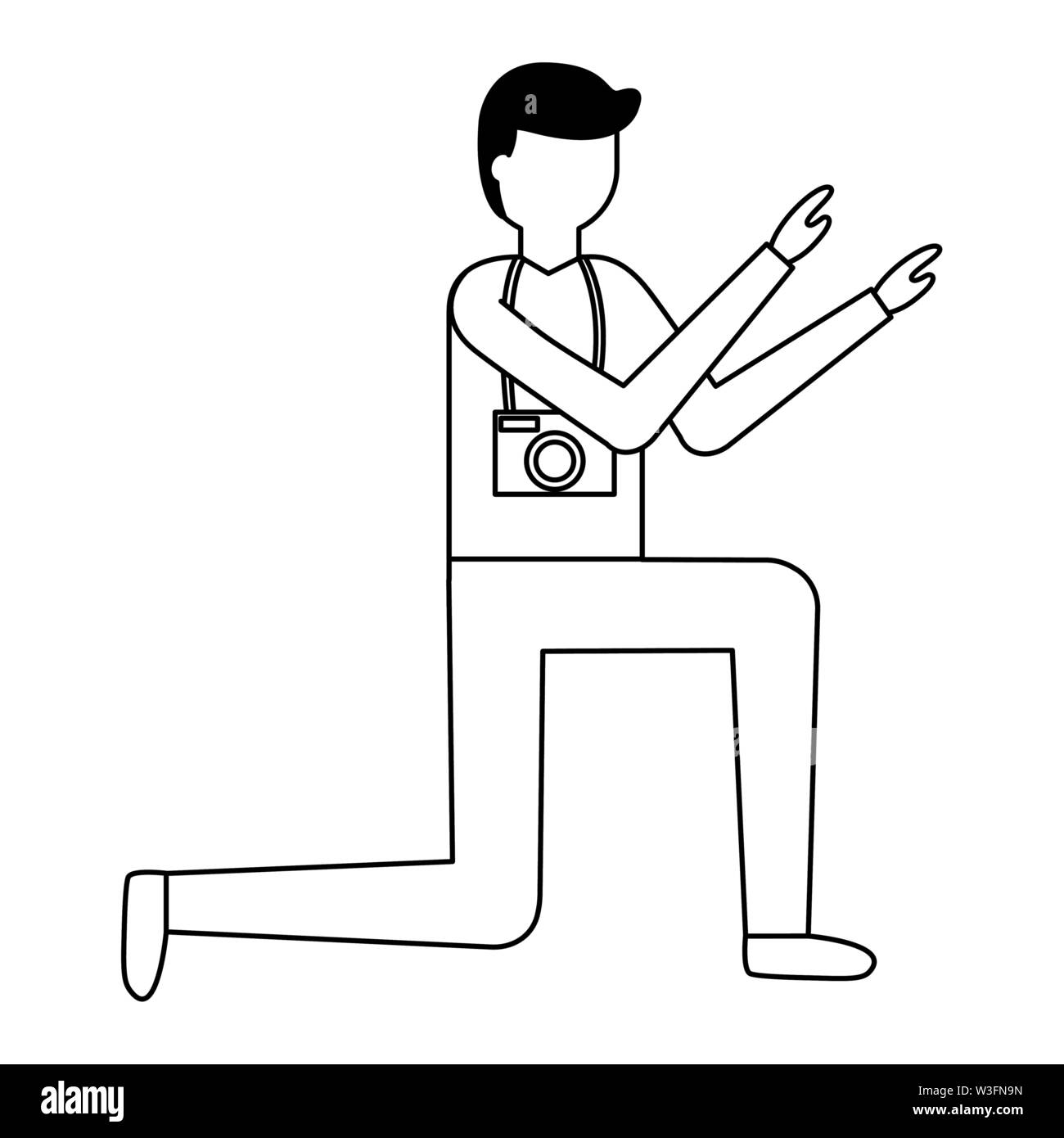 Taking the knee Stock Vector Images - Alamy