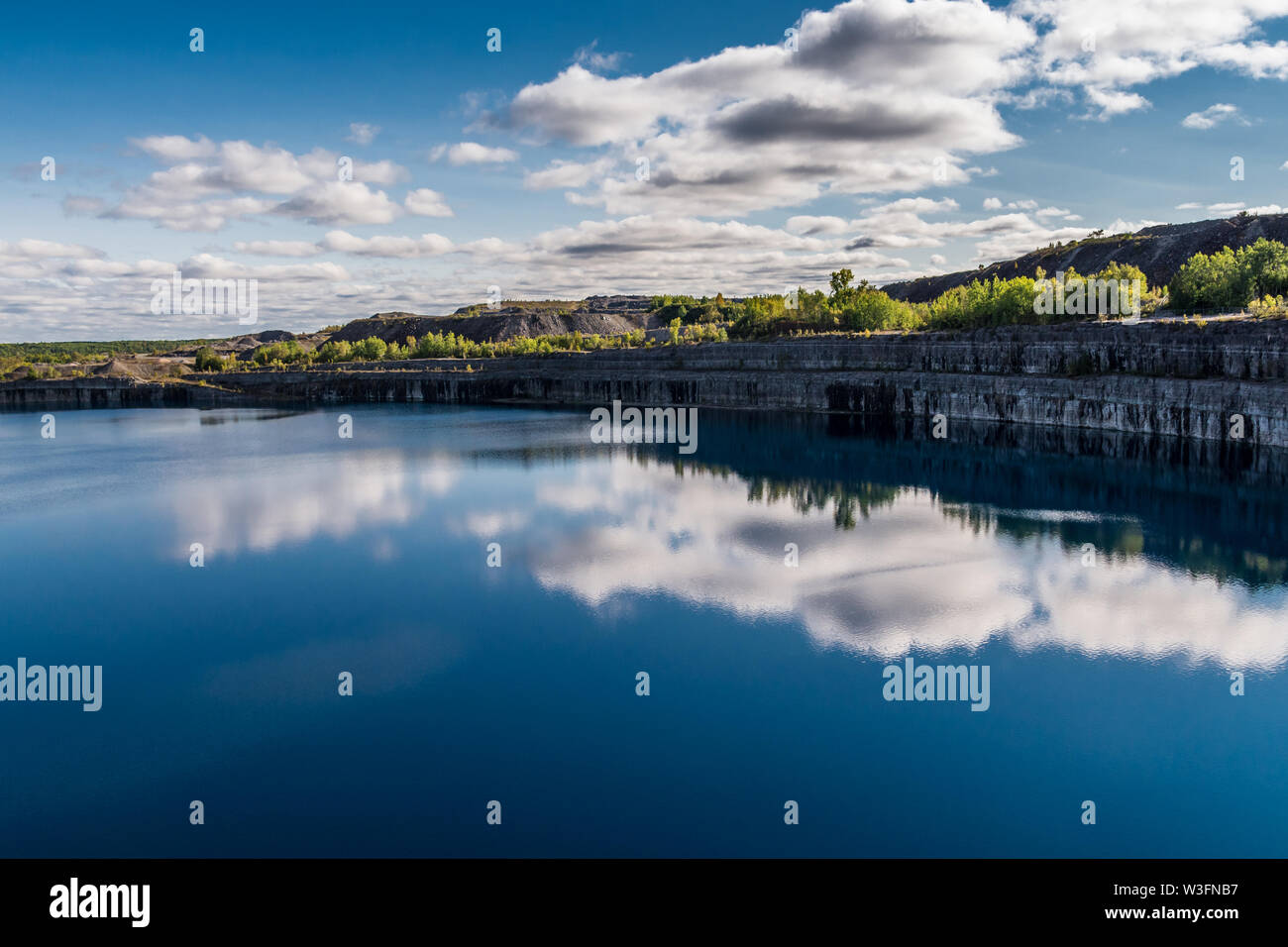Marmora mine marmora Ontario Canada showing beautiful rock strata with ...