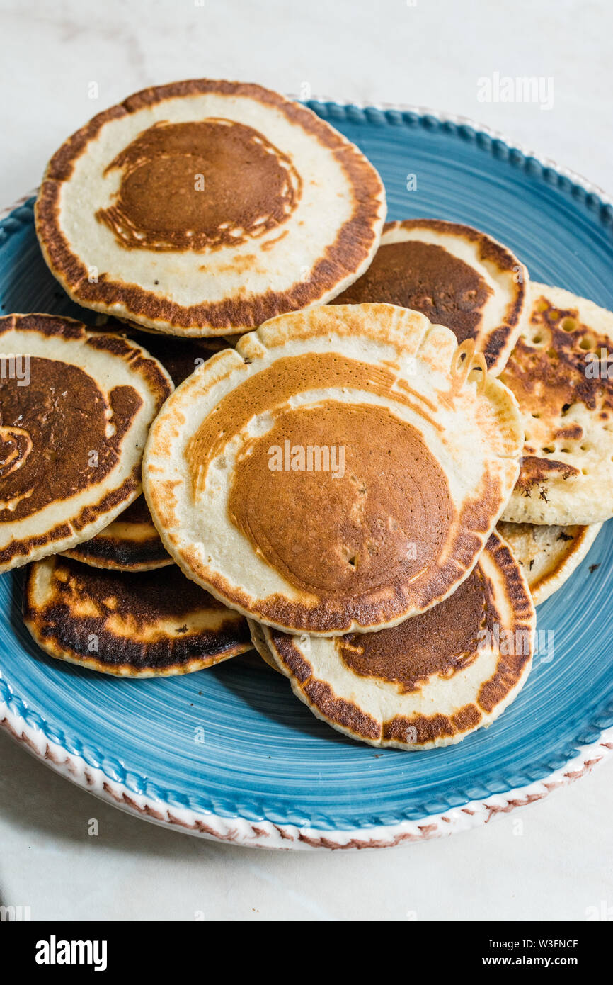 Stack fresh homemade plain hi-res stock photography and images - Alamy
