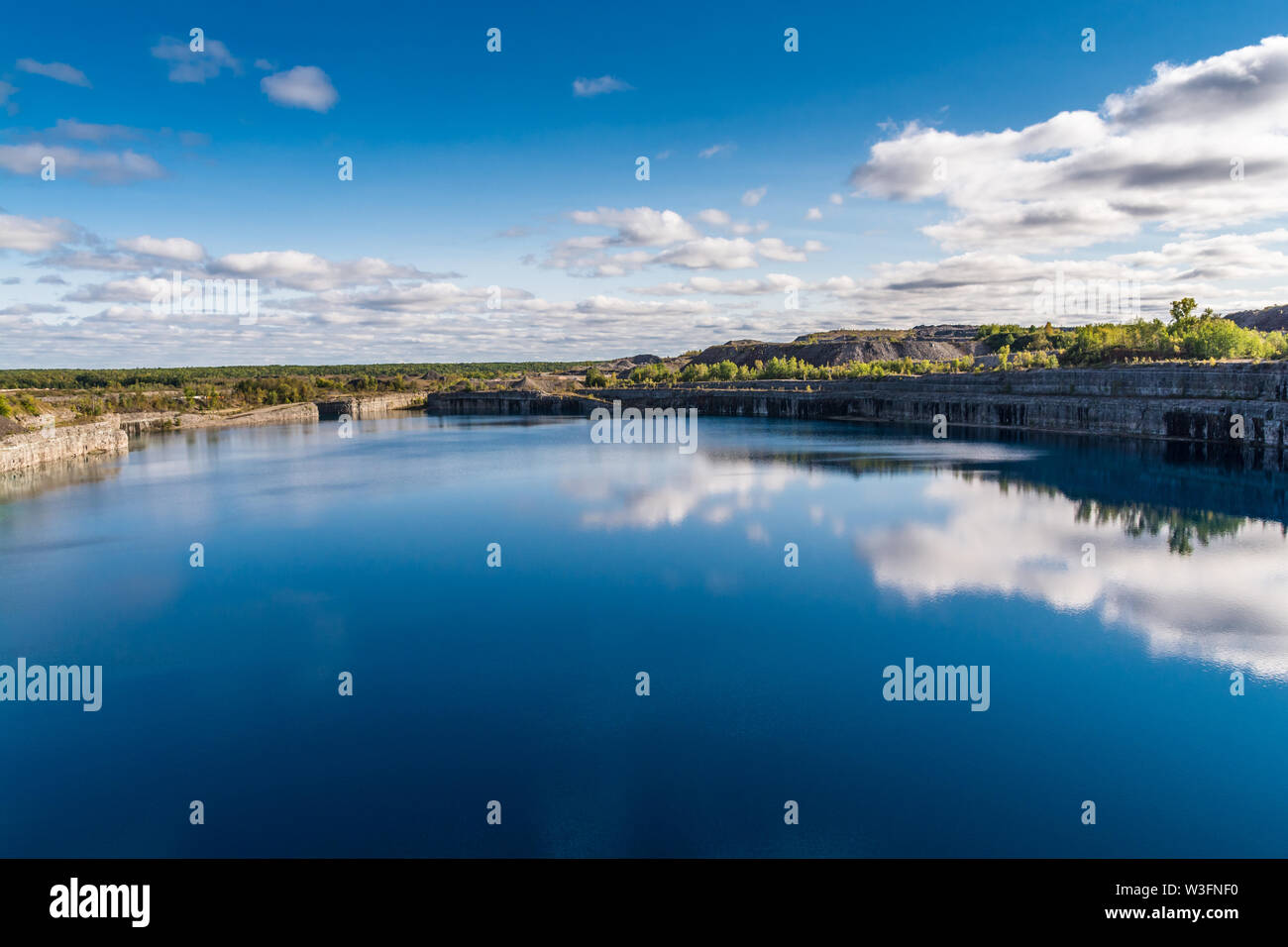 Marmora mine marmora Ontario Canada showing beautiful rock strata with ...
