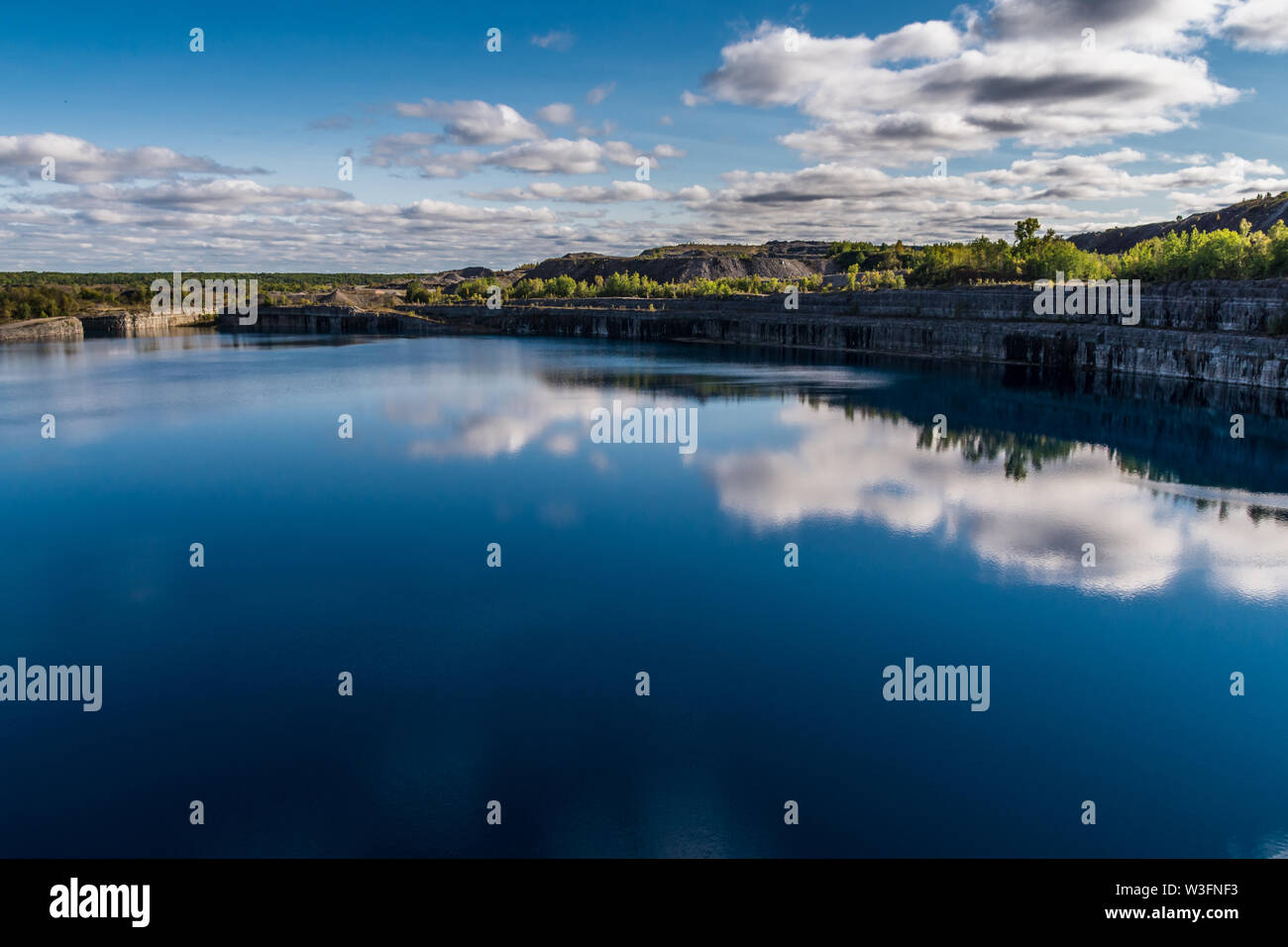 Marmora mine marmora Ontario Canada showing beautiful rock strata with ...