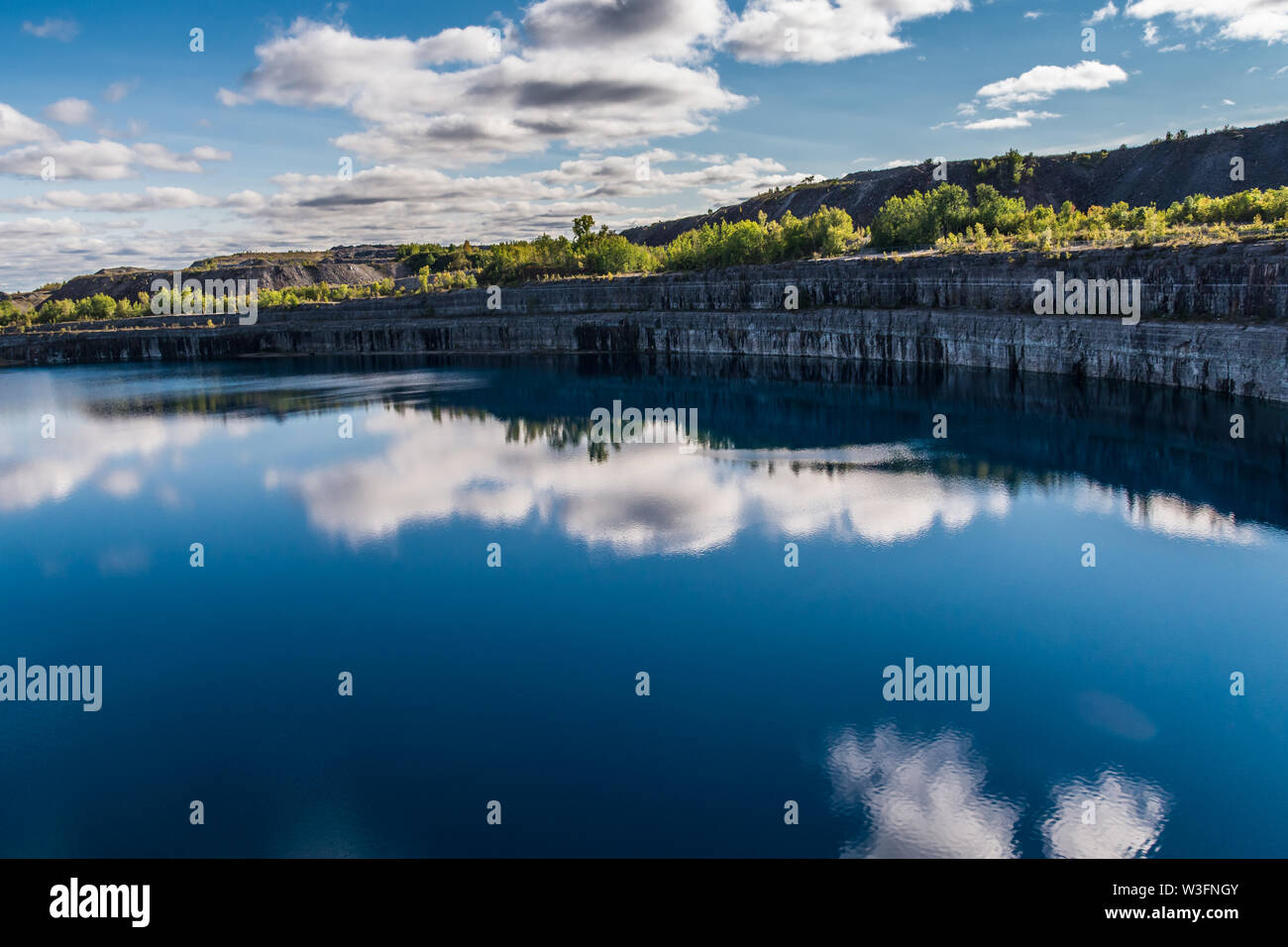 Marmora mine marmora Ontario Canada showing beautiful rock strata with ...