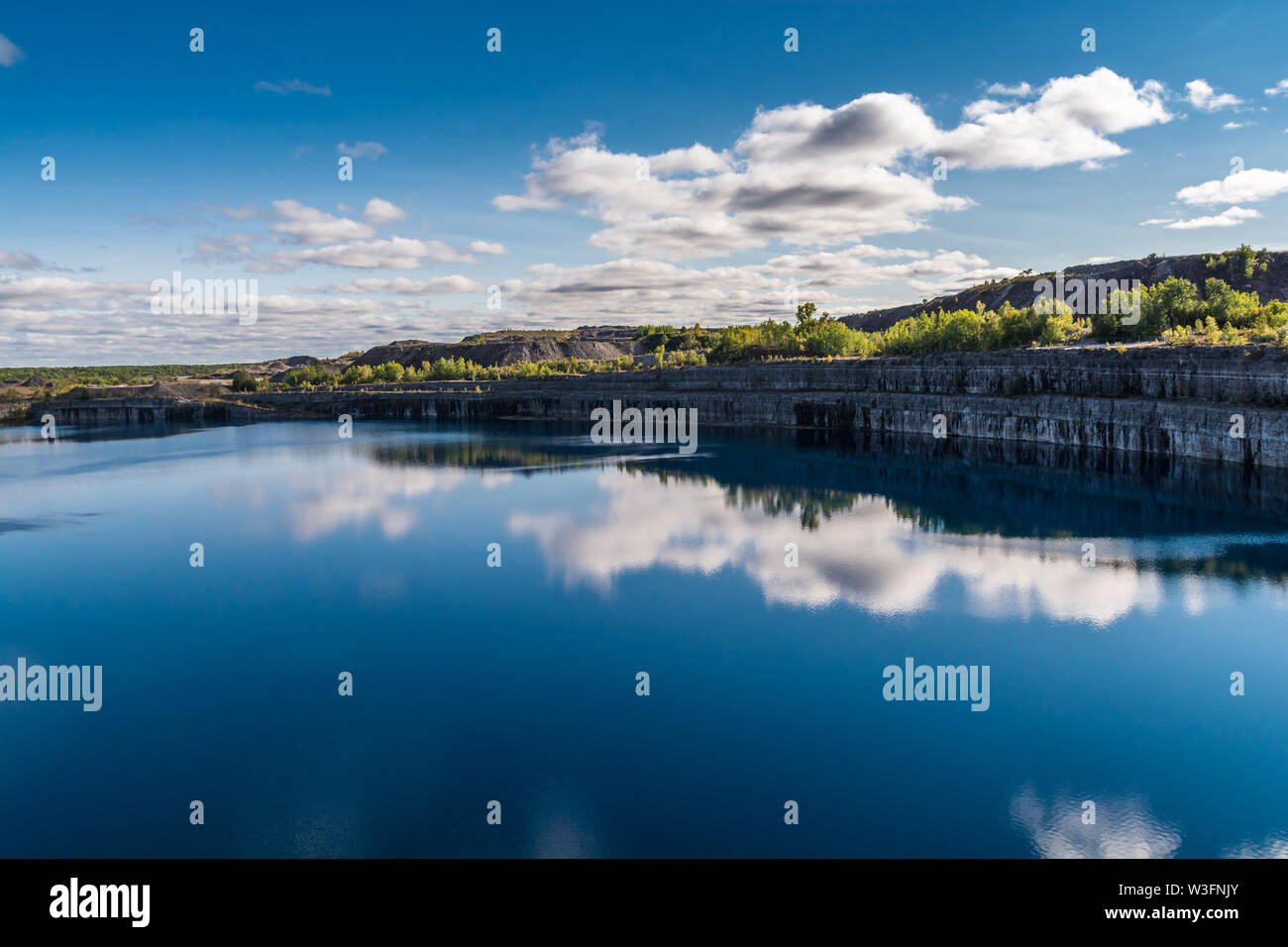 Marmora mine marmora Ontario Canada showing beautiful rock strata with ...