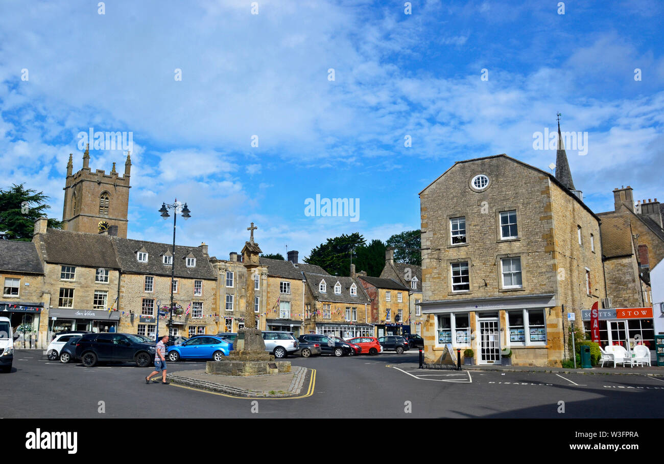 Stow-on-the-Wold, Gloucestershire, England, UK. A village in the ...
