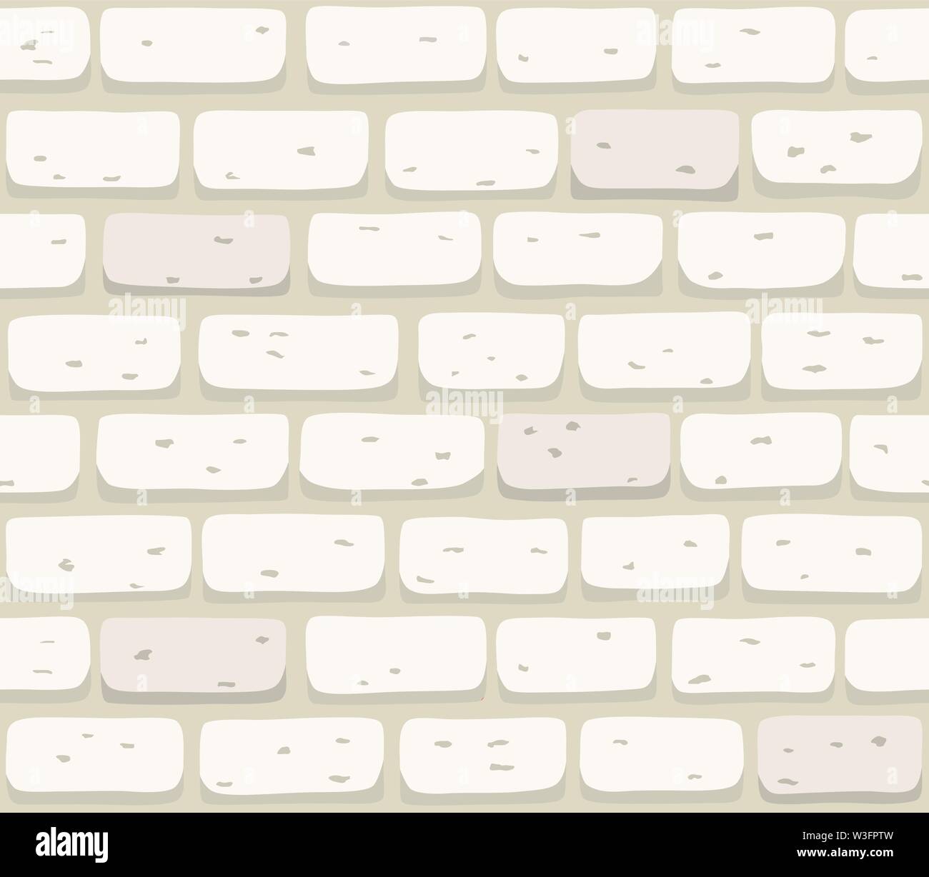 White brick wall texture seamless vector illustration Stock Vector ...