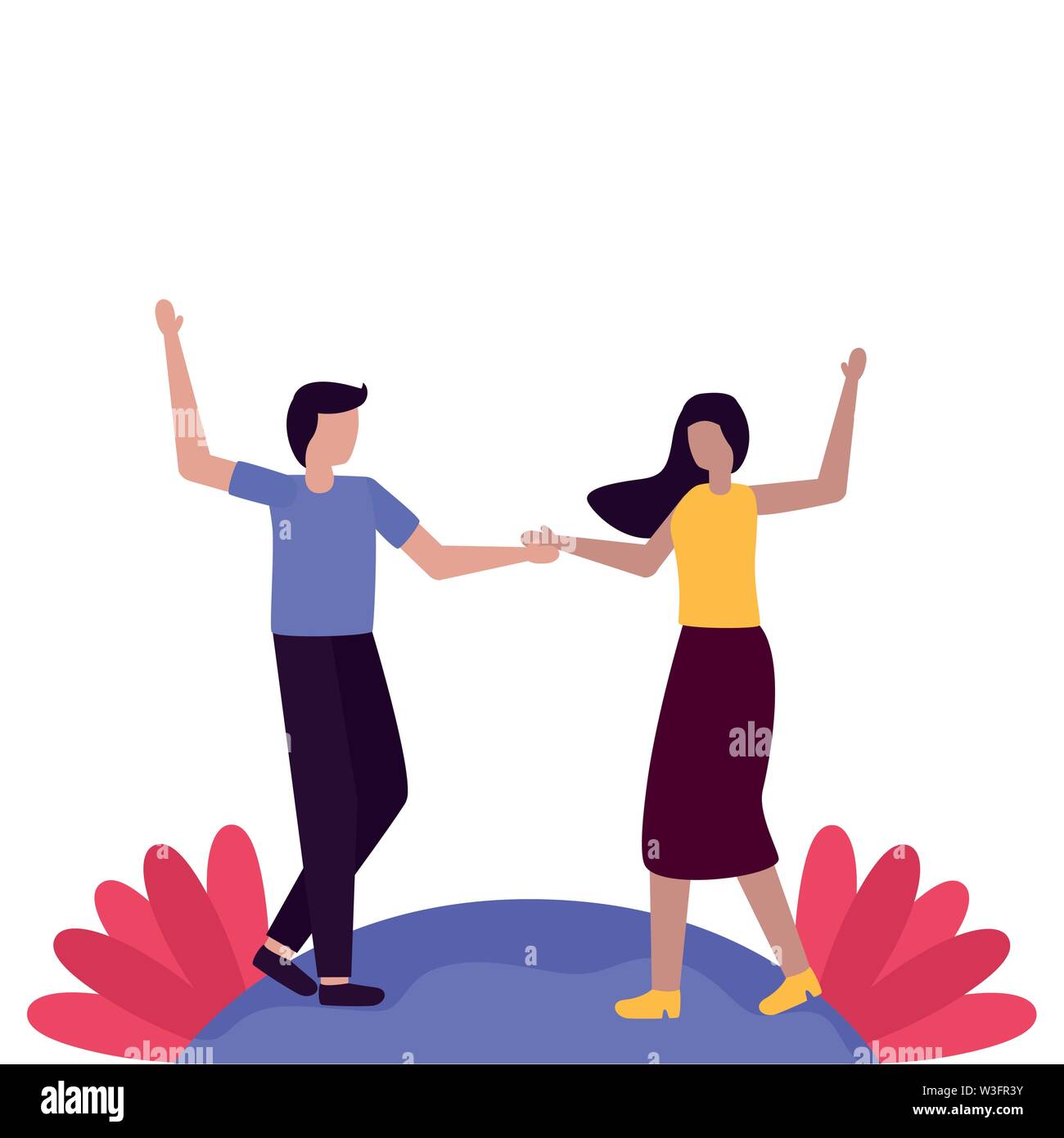 couple romantic love flat design Stock Vector Image & Art - Alamy