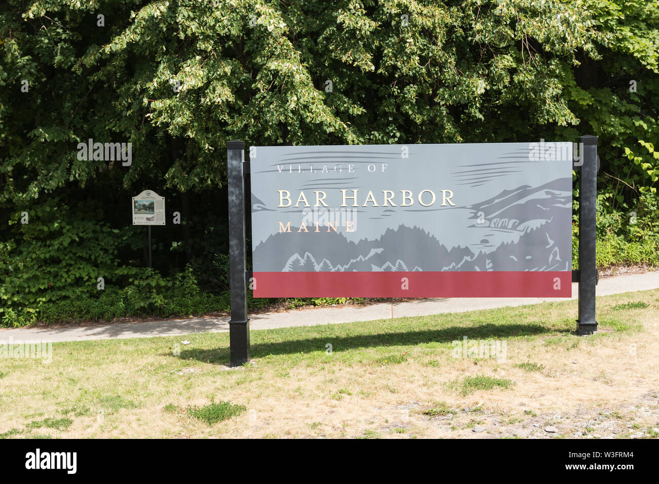 Acadia national park sign hi-res stock photography and images - Alamy