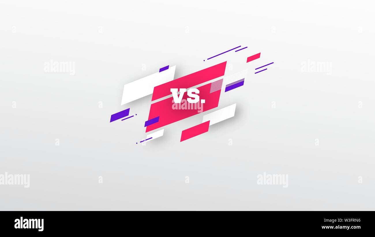 vs. Horizontal versus screen design in white background. purple pink ...