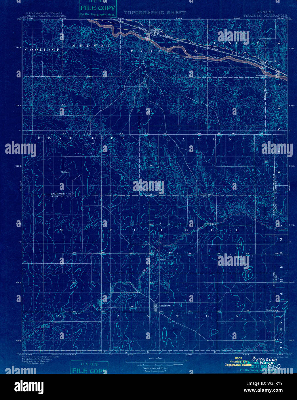 Map kansas 1900 hi-res stock photography and images - Alamy