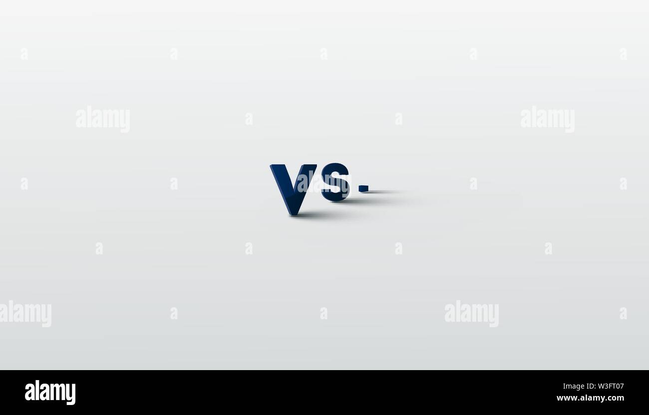 versus logo vs letters for sports and fight competition. MMA, Battle ...