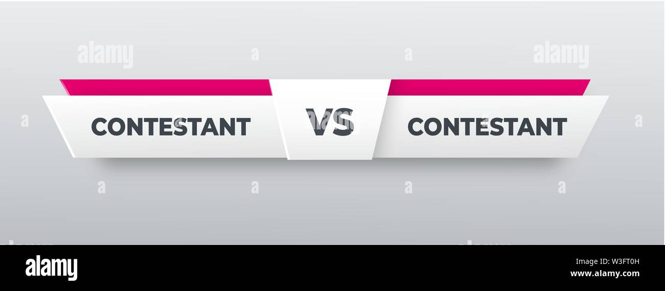 VS Logo. Versus Board of rivals, with space for text. vector ...