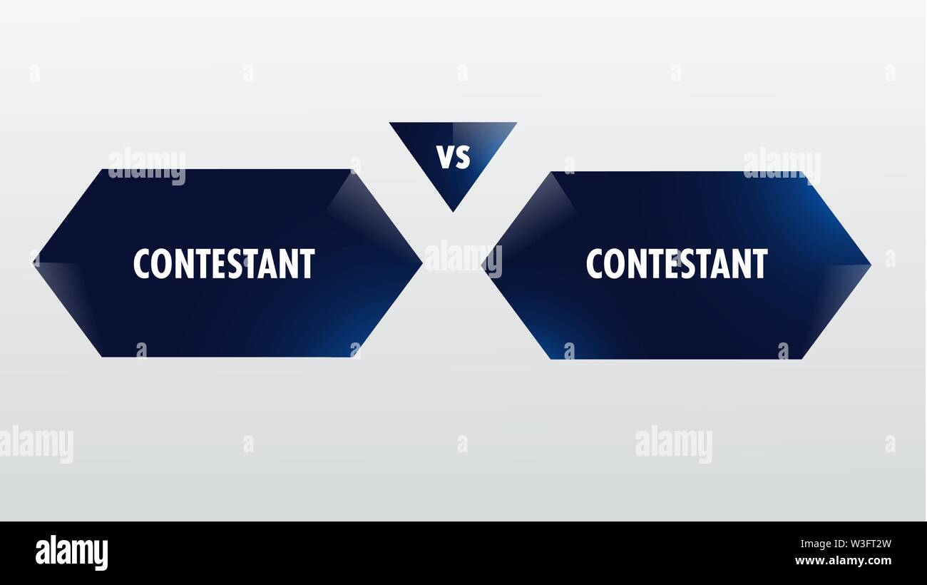 VS Logo. Versus Board of rivals, with space for text. vector ...